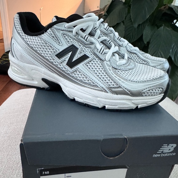 New Balance | Shoes | New Balance 74 White And Black Athletic Shoes ...